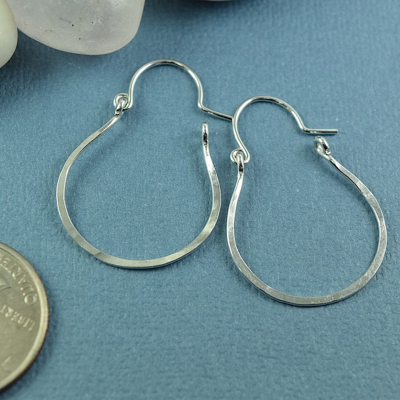 VALE SILVER EARRINGS Sterling Silver U Shaped Hoop Earrings - Etsy