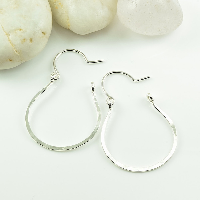 VALE SILVER EARRINGS Sterling Silver U Shaped Hoop Earrings - Etsy