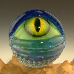 1.5 Eyeball Marble Glass Monster Alien Dragon's Eye With Mushrooms ...
