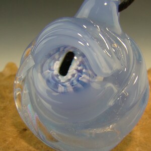 Pendant Eye of the Creature Glass Boro Dichroic Bead Necklace by Mazet ...