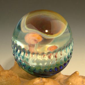 1.5 Eyeball Marble Glass Monster Alien Dragon's Eye With Mushrooms ...