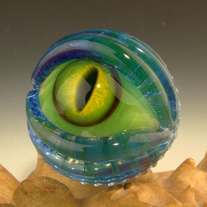 1.5 Eyeball Marble Glass Monster Alien Dragon's Eye With Mushrooms ...