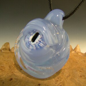 Pendant Eye of the Creature Glass Boro Dichroic Bead Necklace by Mazet ...