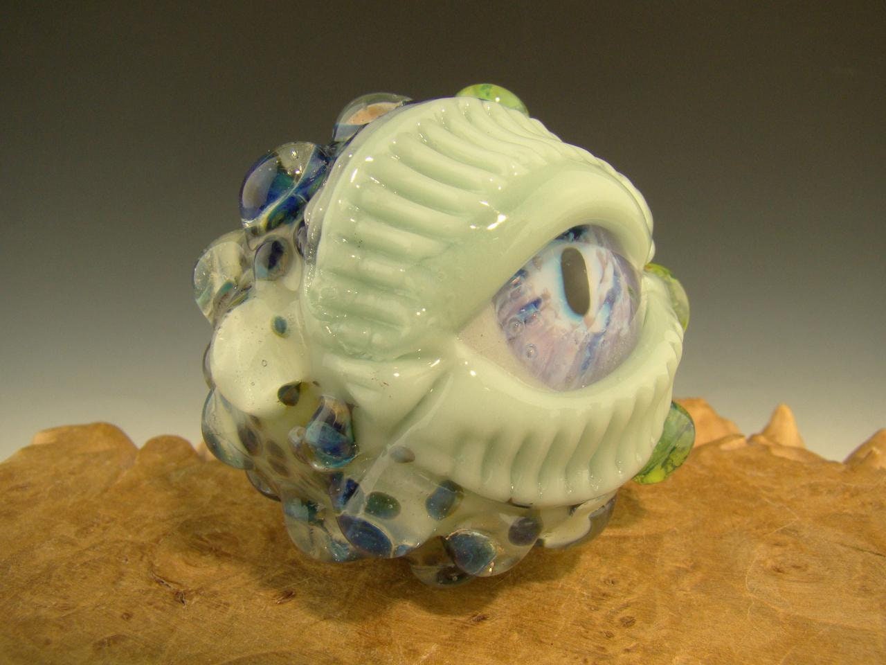 1.9 Glass Art Eyeball Marble Eye Lampwork collectible orb by Tim Mazet ...