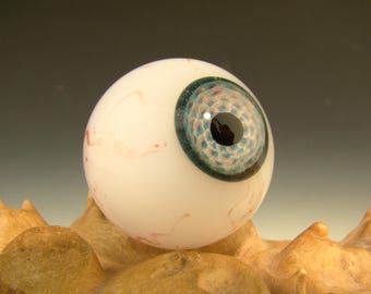 1.5 Eyeball Marble Monster Glass Art Lampwork Style Eye Freaky Orb ...