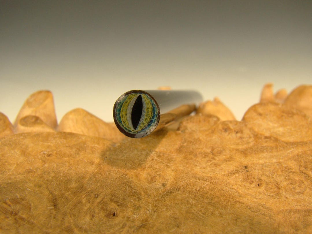 Reptile Eye Murrine Cane for DIY Glass Eye Boro COE33 Eye Milli ...