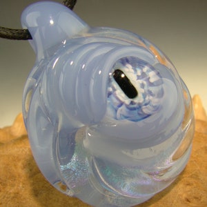 Pendant Eye of the Creature Glass Boro Dichroic Bead Necklace by Mazet ...