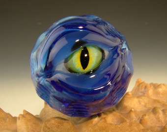 1.5 Eyeball Marble Monster Glass Art Lampwork Style Eye Freaky Orb ...
