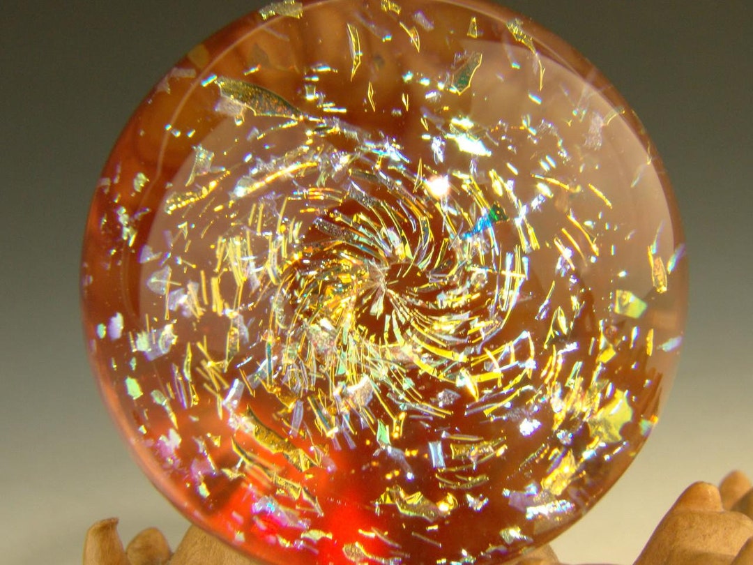 Galaxy Marble Dichroic Glass Art Glass Orb Sphere Gazing Ball - Etsy