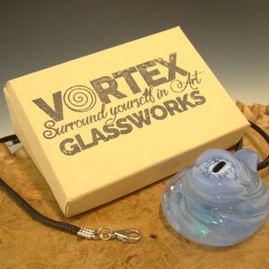 Pendant Eye of the Creature Glass Boro Dichroic Bead Necklace by Mazet ...