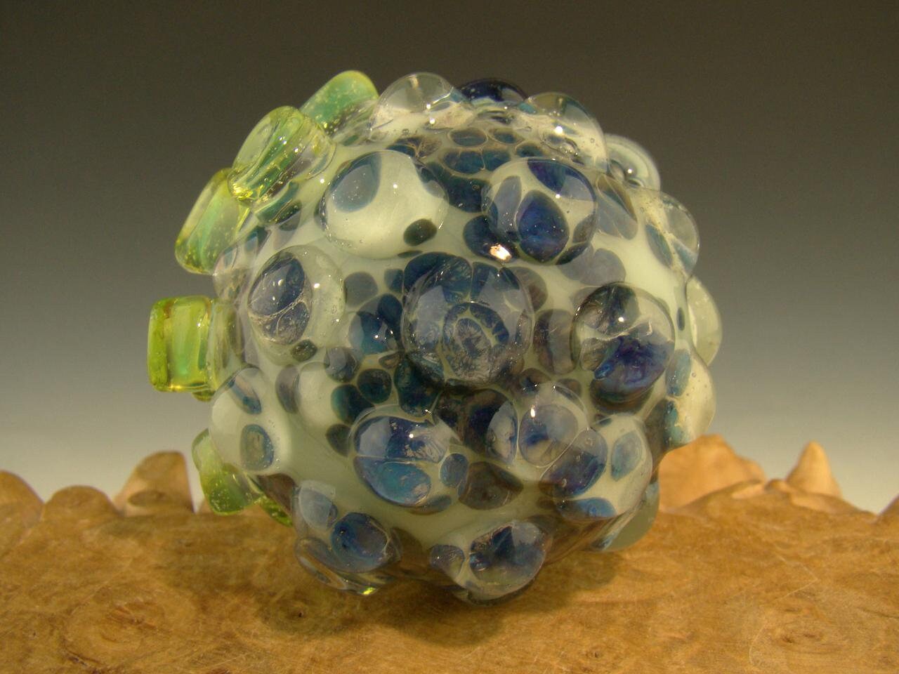 1.9 Glass Art Eyeball Marble Eye Lampwork collectible orb by Tim Mazet ...