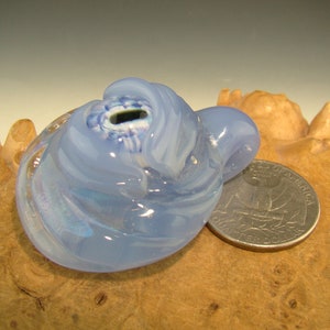 Pendant Eye of the Creature Glass Boro Dichroic Bead Necklace by Mazet ...