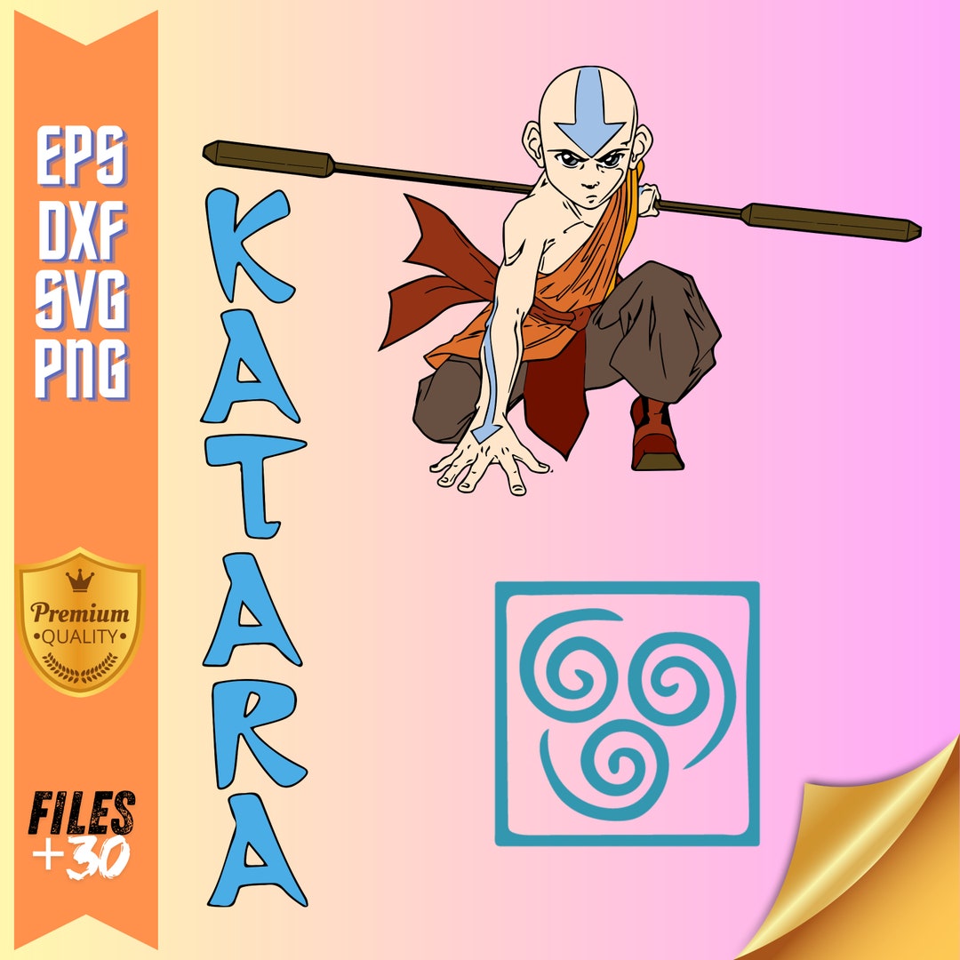 El último paquete svg airbender, Cuatro Elementos SVG PNG DXF, Cuatro ...