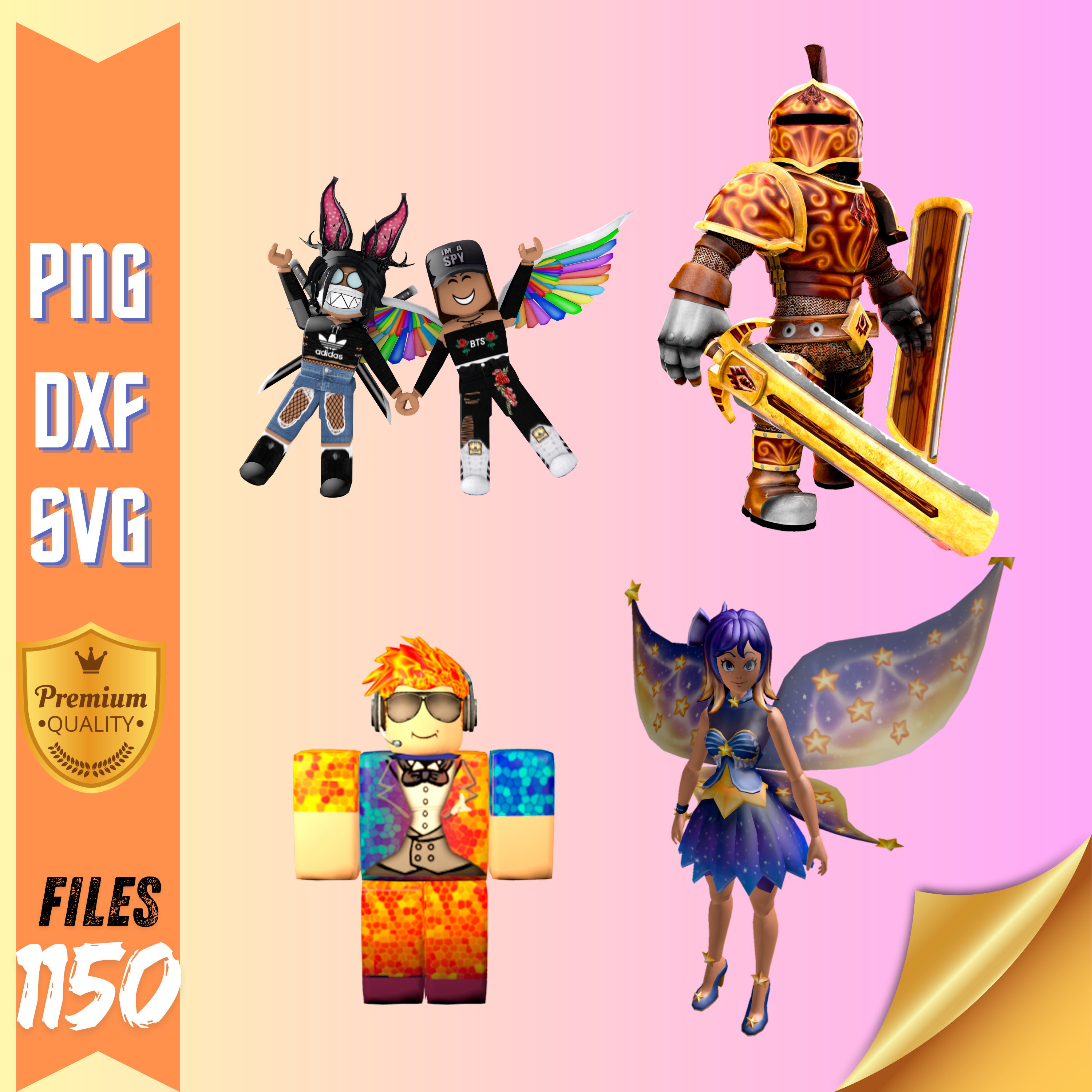 Roblox Svg Bundle,sublimation Designs, Clipart Png,roblox Faces,roblox ...
