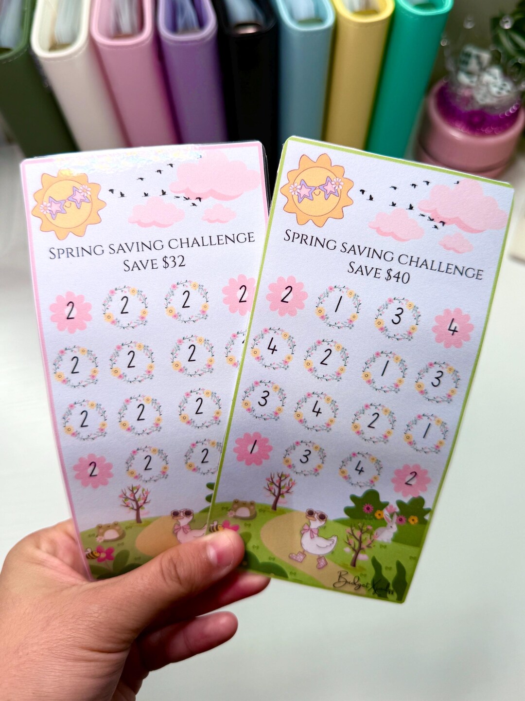 Spring Savings Challenge | A6 Size - Etsy