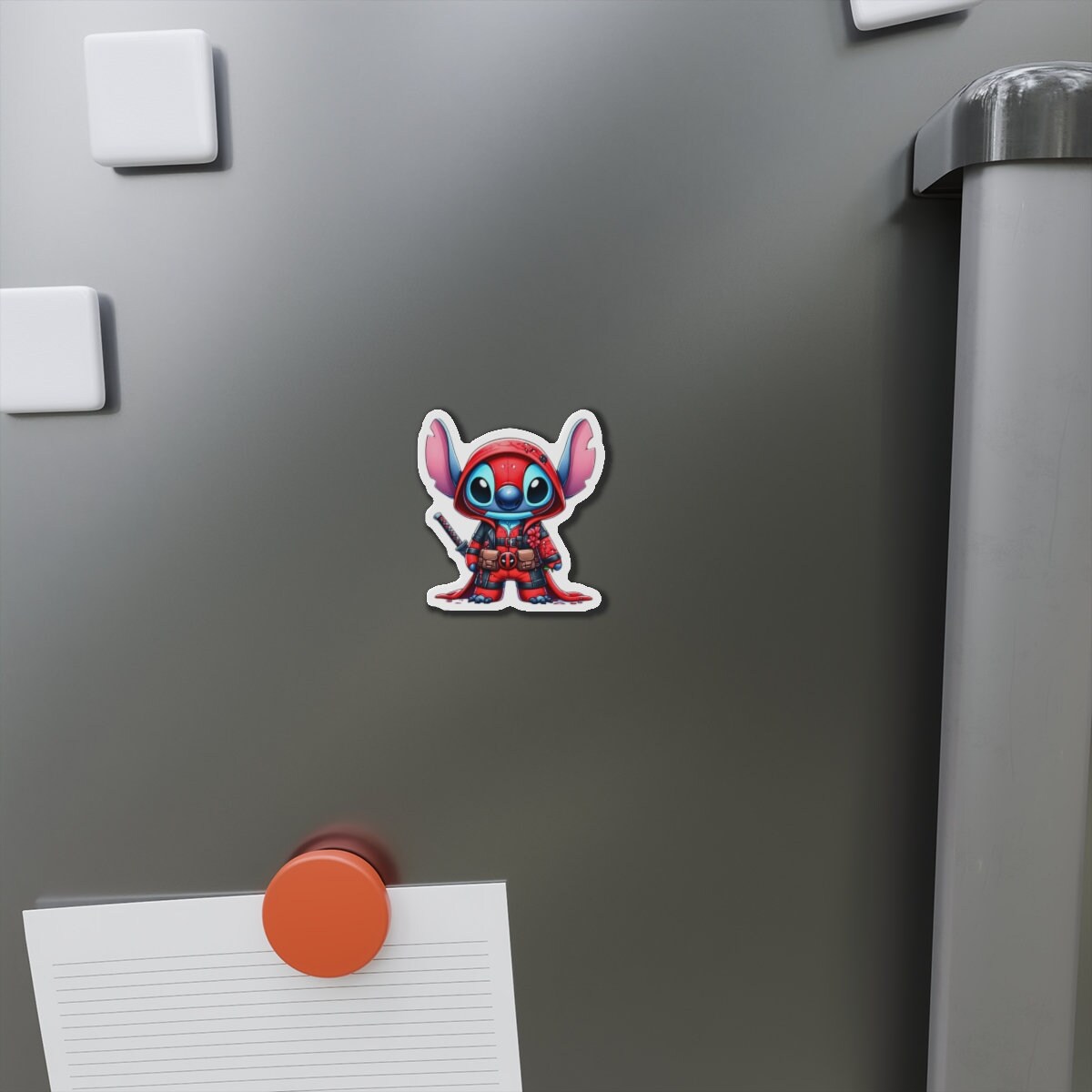 Stitch in Deadpool Costume Die-cut Magnets - Etsy