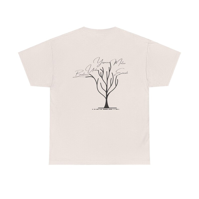 Customizable Family Tree T-shirt, Personalized Tee, Family Reunion ...