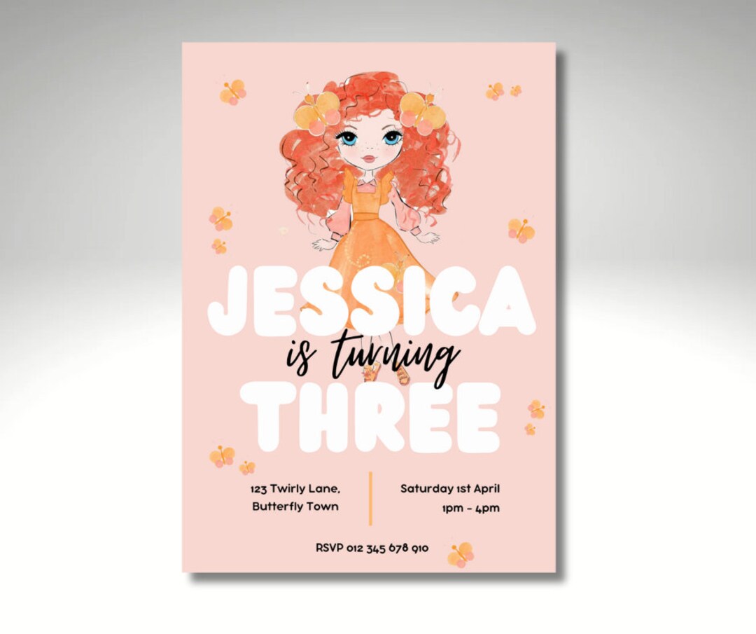 Emma Memma Inspired Birthday Invitation (digital Download) - Etsy