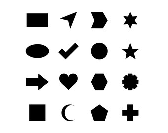 Basic Shape SVG Bundle, Basic Shape PNG Bundle,basic Shape Clipart, Tag ...