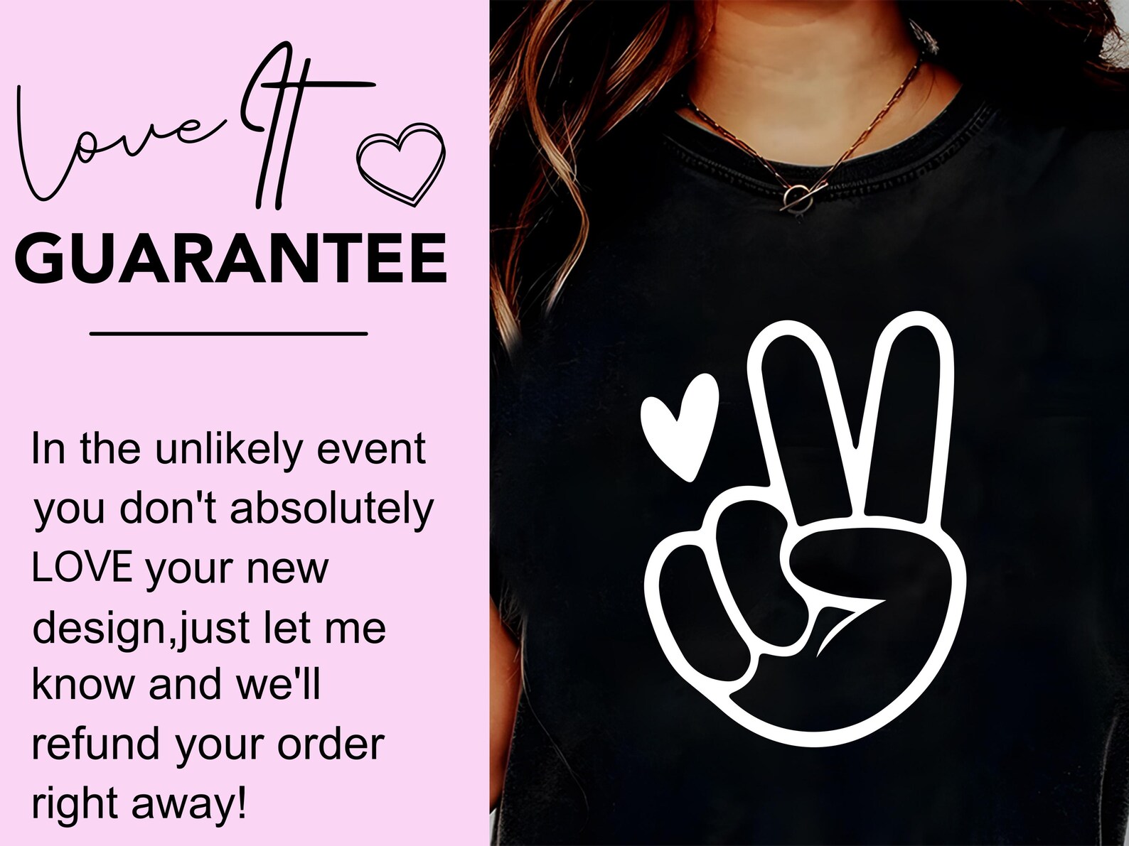 Peace and Love - Instant Digital Download - Svg, Png, Dxf, and Eps ...
