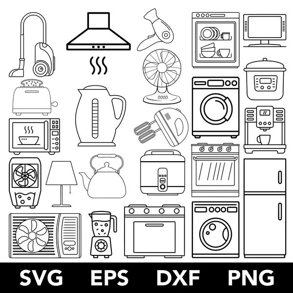 Appliance Svg - Etsy