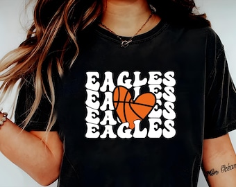 High School Eagles Basketball Svg, Eagle Hawk Bird Svg, Eagles Mascot ...