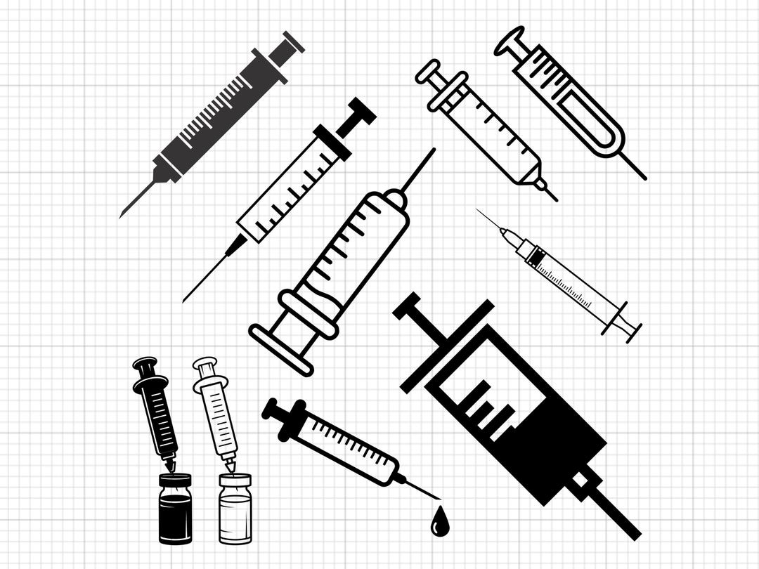 10 SYRINGE SVG Bundle Needle CRICUT Equipment Cut File Syringe Svg ...