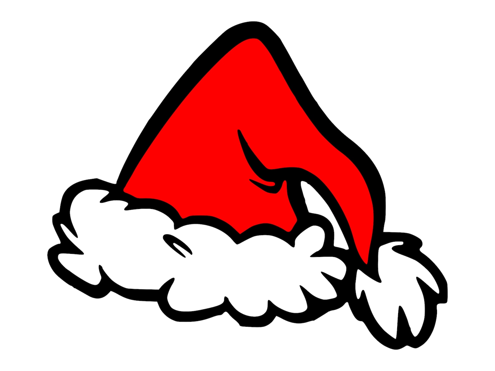 Santa Hat Svg, Santa's Hat Clipart, Santa Hat Digital Download, Santa ...