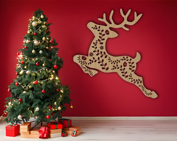 Plantilla de reno hembra de 4 pies cuando esté hecha. Plantillas ...