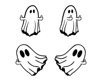 Ghost Middle Finger Svg Png, Halloween Svg Png, Svg File for Cricut ...