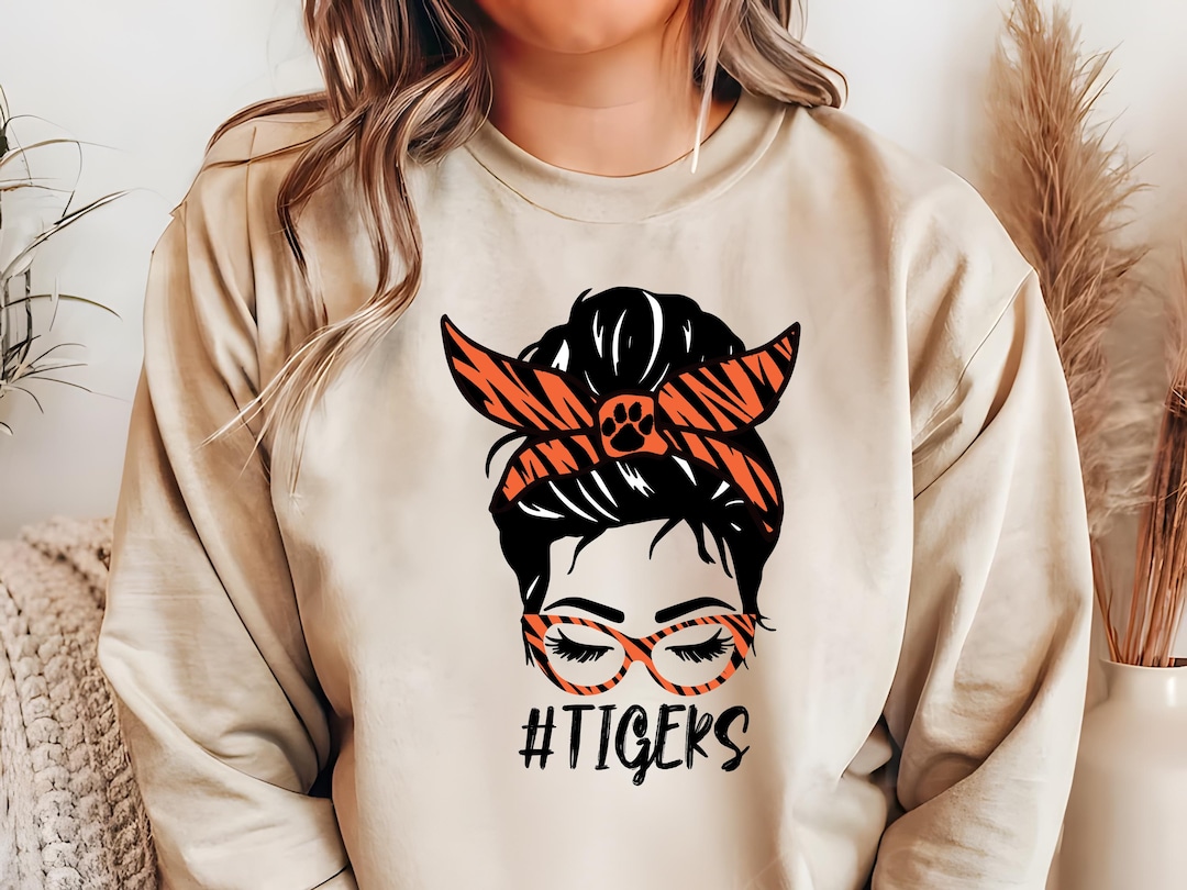 Tigers PNG Download, Tigers Messy Bun Digital Art Download, Tigers ...