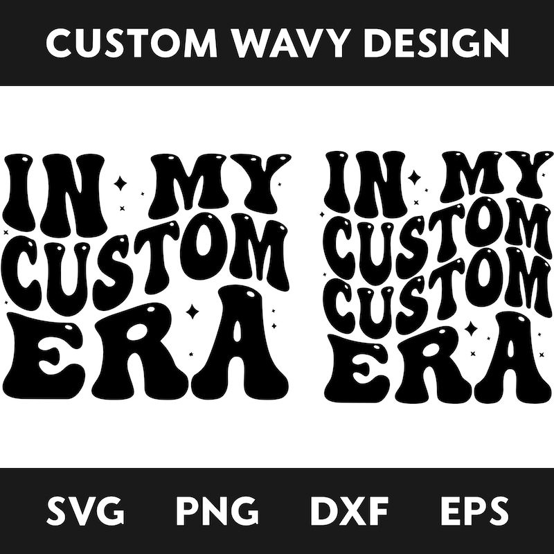 In My Era Wavy Font - Etsy