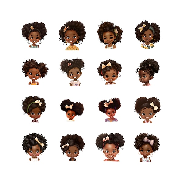 Little Black Girl Svg - Etsy