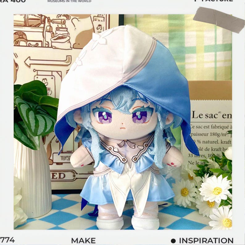 Wuthering Waves the Shorekeeper 8" (20cm) Dress-up Plush Doll, Cotton ...