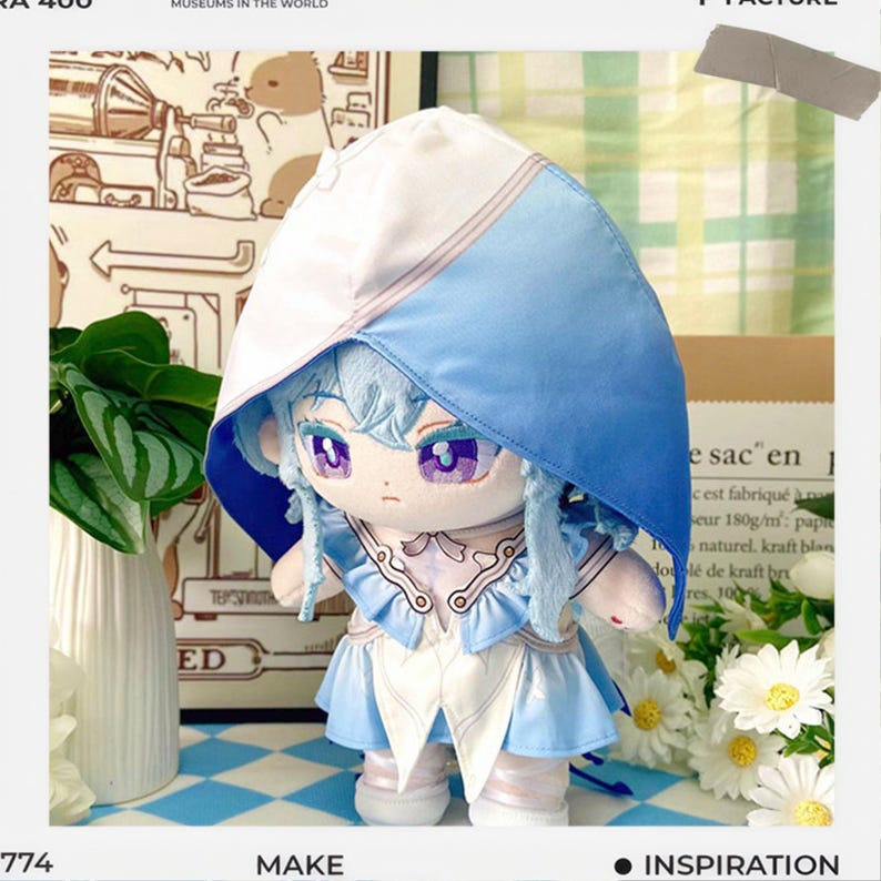 Wuthering Waves the Shorekeeper 8" (20cm) Dress-up Plush Doll, Cotton ...
