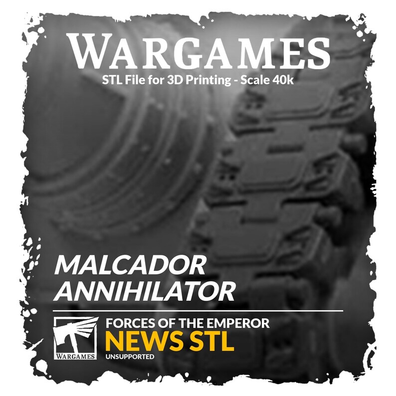 STL Annihilator Tank 40K Scale STL Files for 3D Printing - Etsy