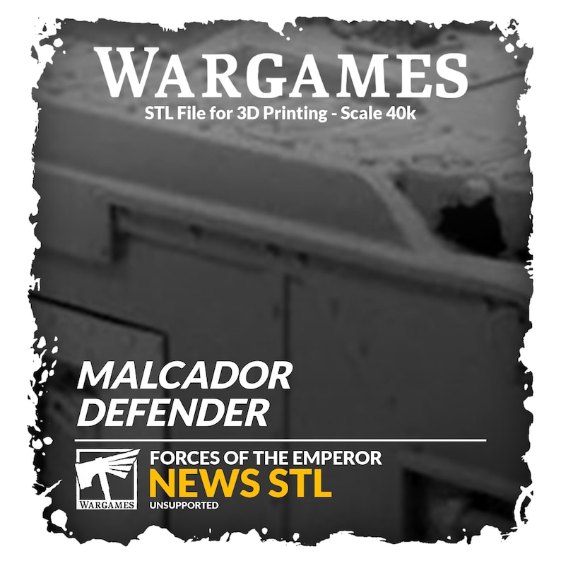 STL Fortress Tank 40K Scale STL Files for 3D Printing - Etsy