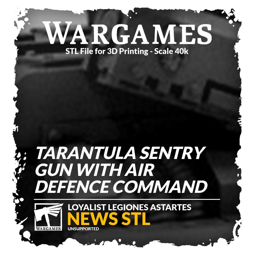 STL Tarantula With Air Defense 40K Scale STL Files for 3D Printing - Etsy