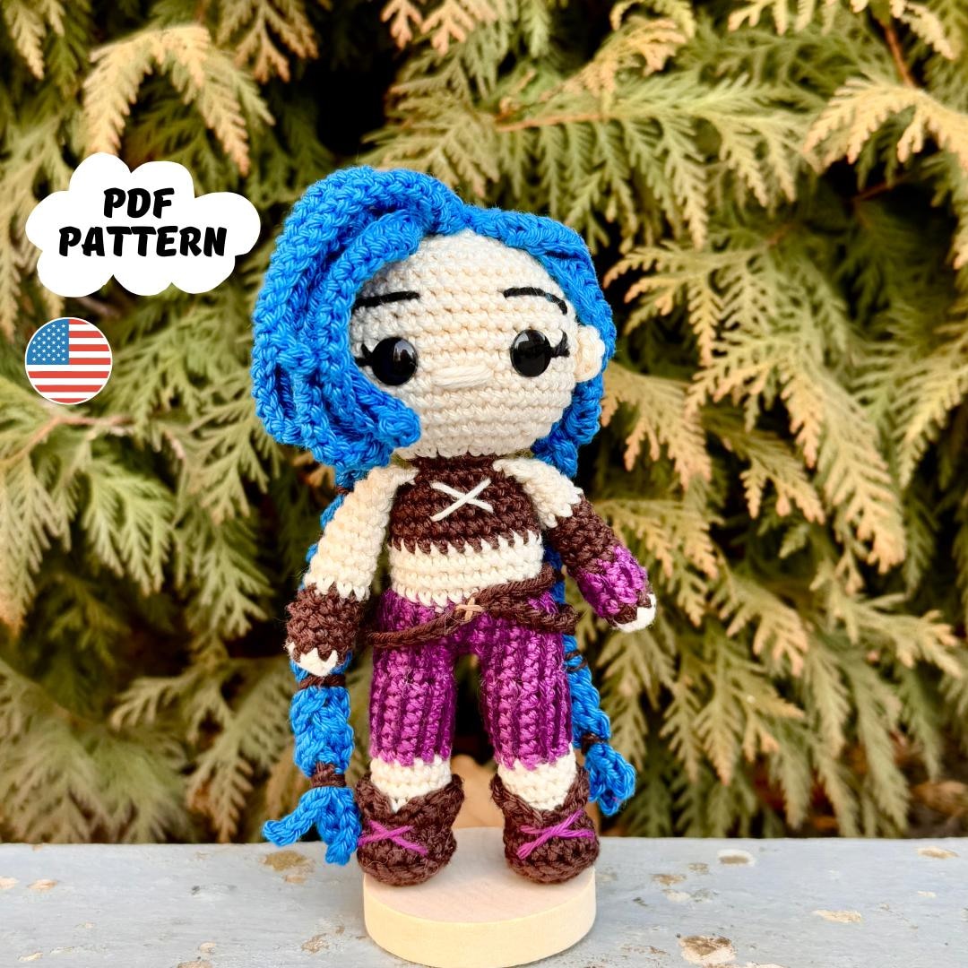 Crochet Jinx Pattern PDF Download Amigurumi Arcane - Etsy