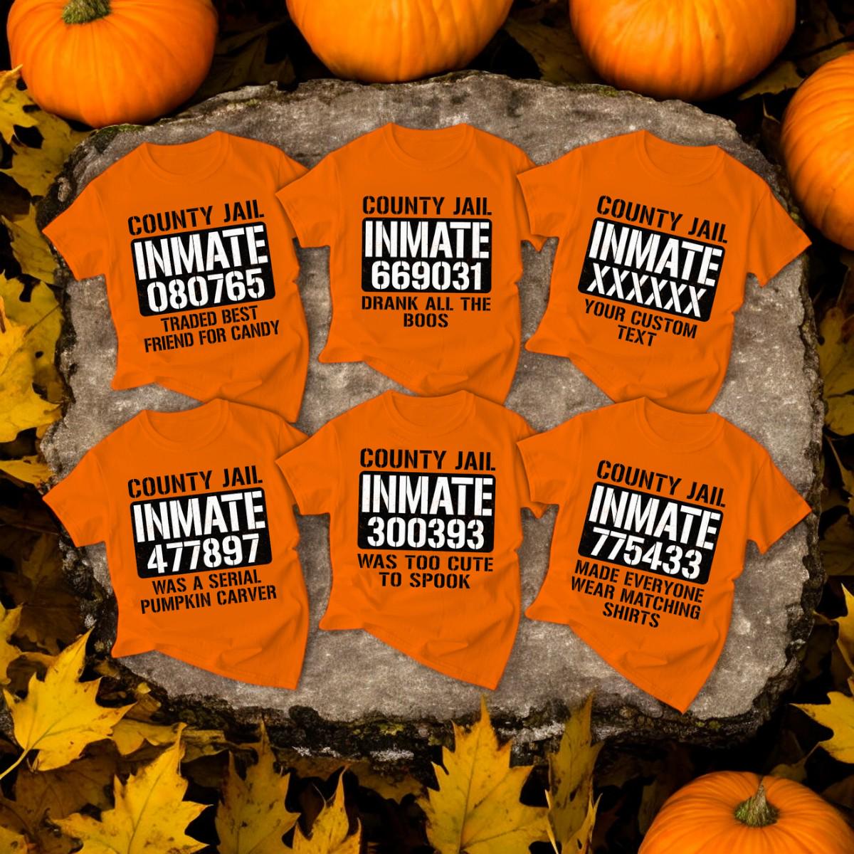 Custom Jail Inmate Halloween Costume, Group Halloween Costumes Inmate ...