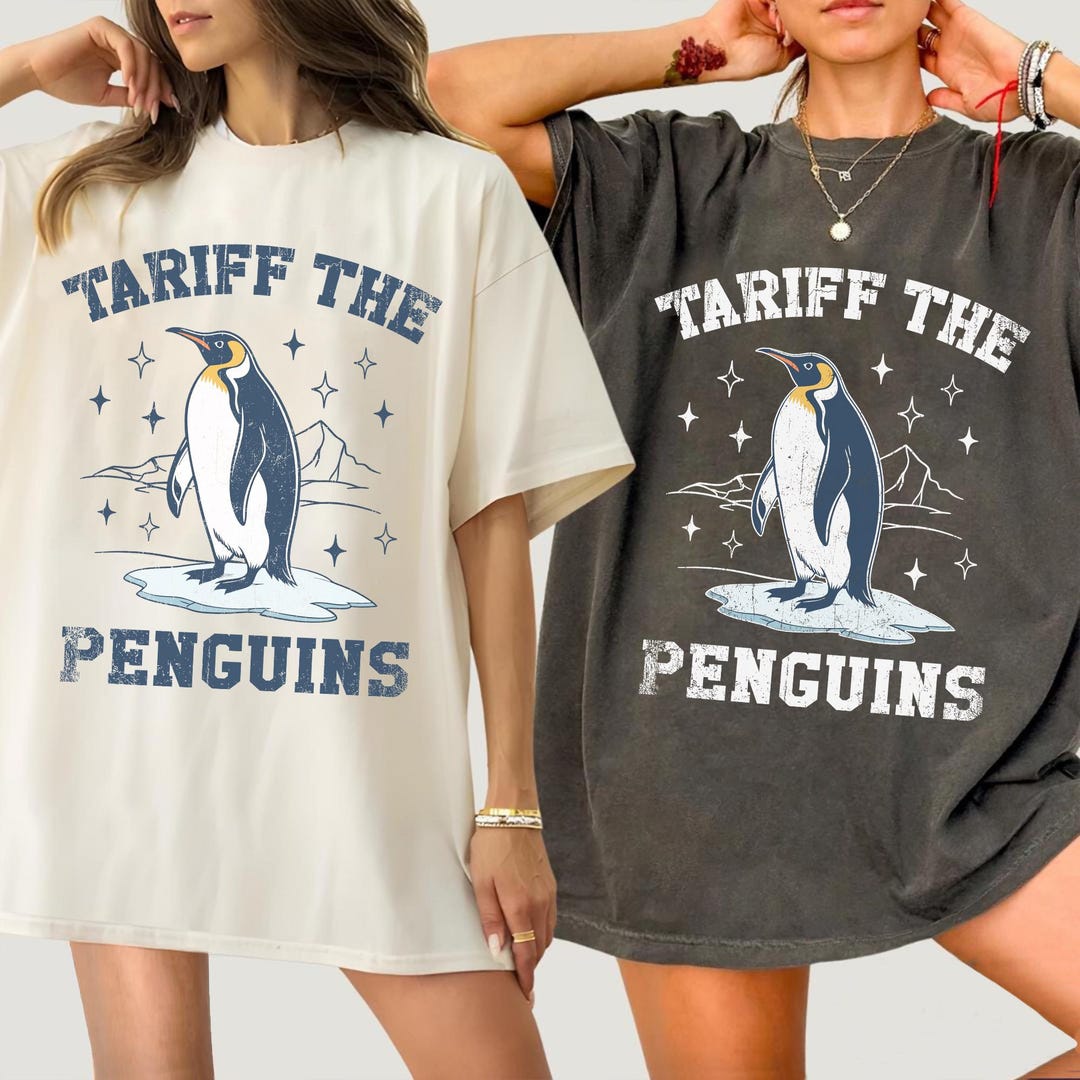 Tariff the Penguins Shirt, I Stand With the Penguins, Funny Penguin ...