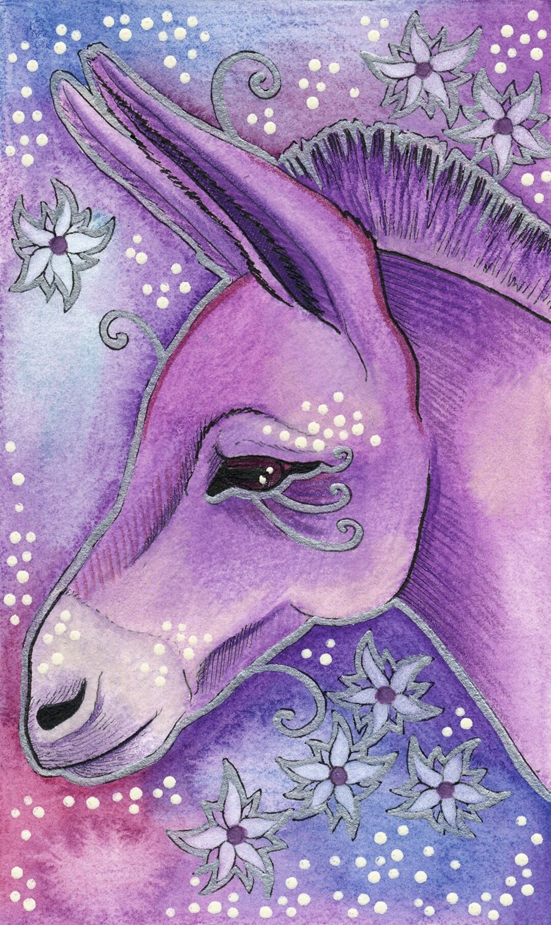 Violet Series - Donkey Magic - Original Art - Etsy