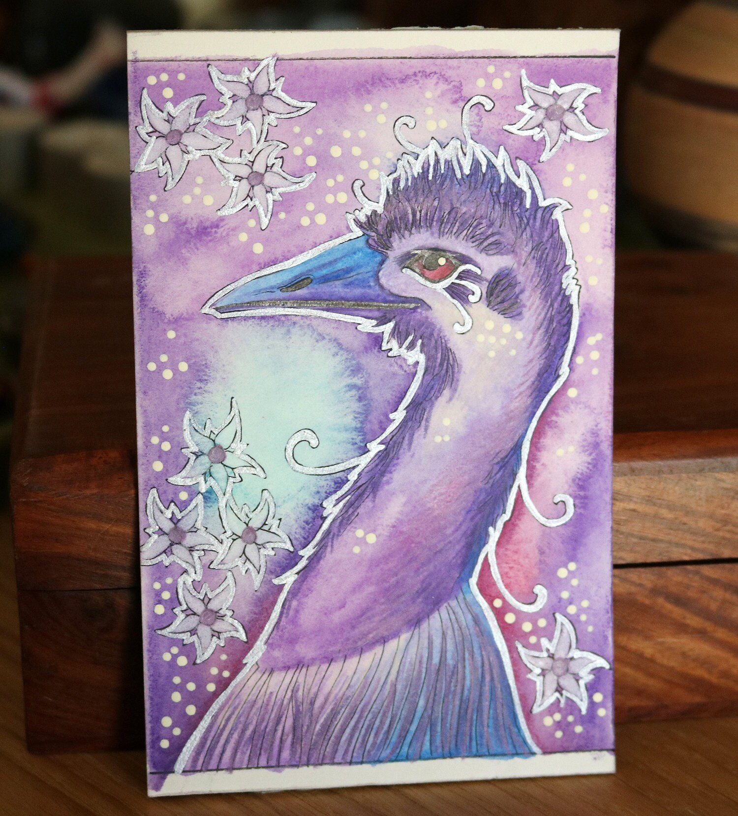 Violet Series Emu Magic Original Art - Etsy