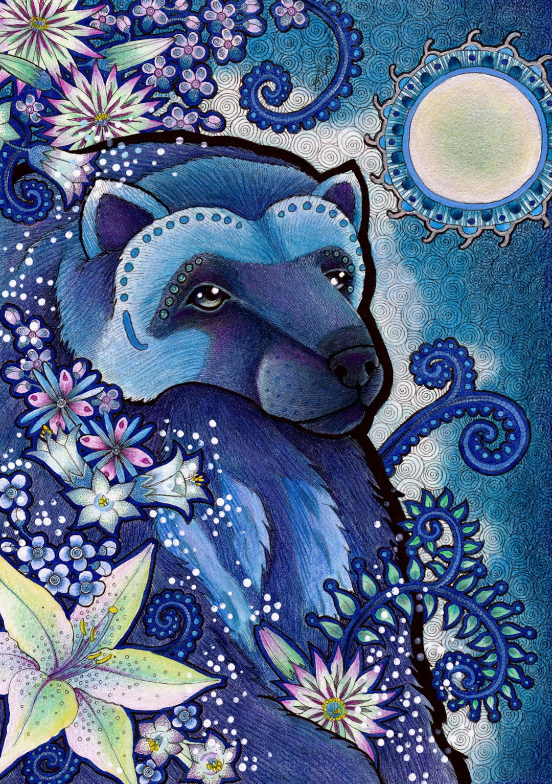 Flower Wolverine - Original Art - Etsy