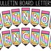 Rainbow Pencils Bulletin Board Letters | Printable Bulletin Board ...
