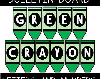 Rainbow Pencils Bulletin Board Letters | Printable Bulletin Board ...