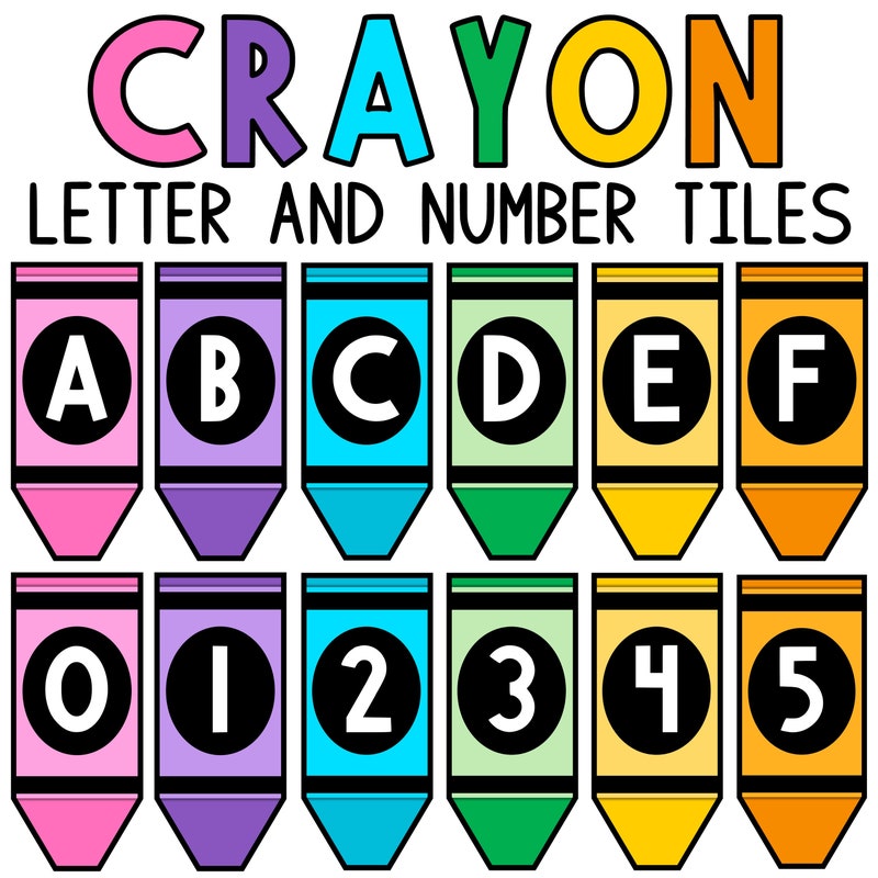 Kids Number Letter Tiles - Etsy