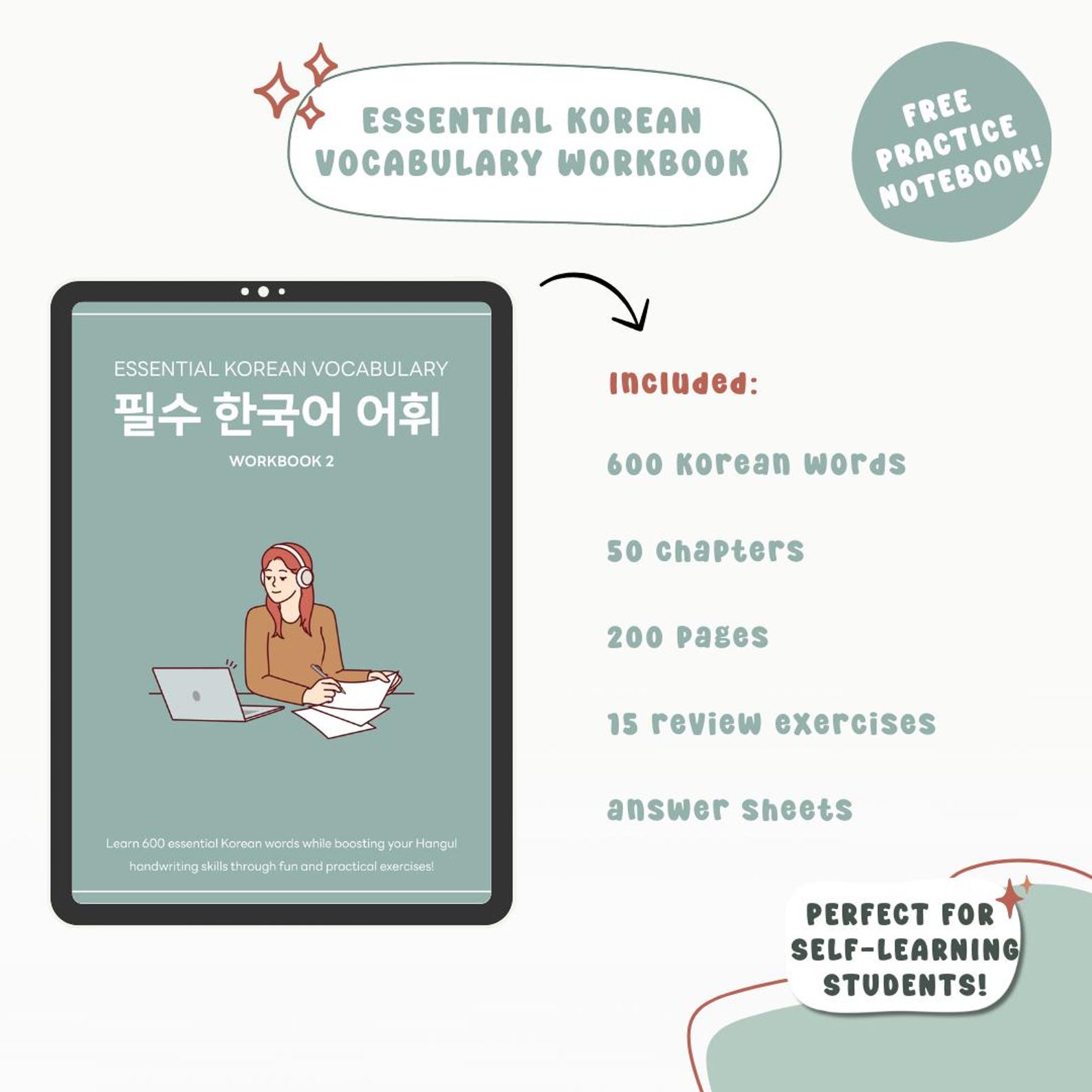 Essential Korean Vocabulary - Workbook 2 - Etsy