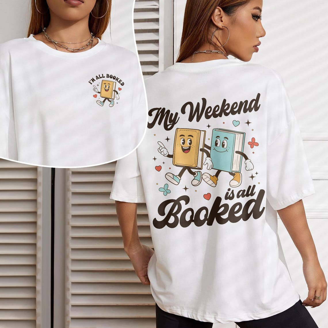 My Weekend is Booked Shirt Sweatshirt Hoodie, Book Lover Tshirt ...