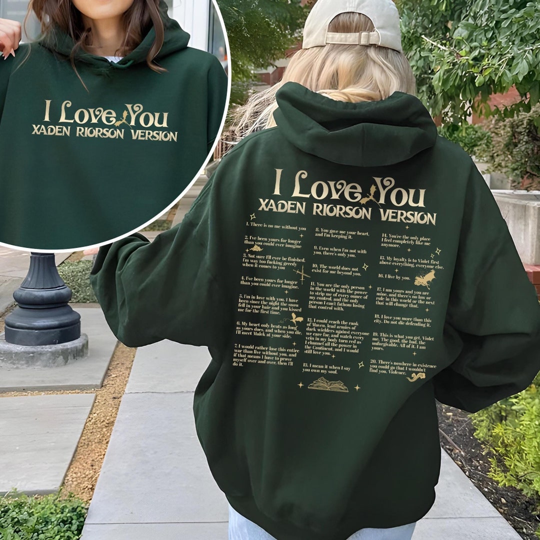 Xaden Riorson Quote Sweatshirt, Fourth Wing Book Quotes, Xaden Fourth ...